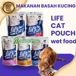 Promo Life Cat Pouch Makanan Kucing Basah Kitten Adult Wet Cat Food ...