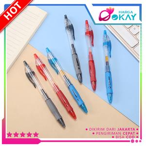 Jual HO Pena Pen Pencet Tinta Cair Pulpen Gel Ink 0.5mm Standar Pulpen ...