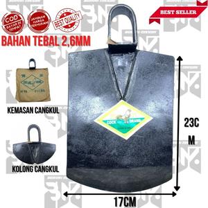 Jual Cangkul|Pacul Sawah/Kebun Cap Ayam Jago Ukuran Besar P.23/L.17cm ...