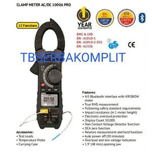 Jual Digital Ac Dc 1000A Clamp Ampere Meter Pro Krisbow 10106733 Tang ...