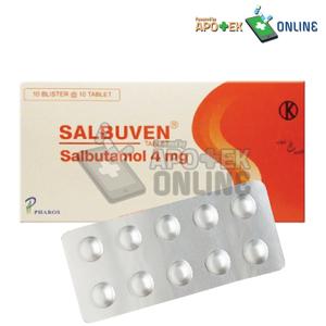 Jual SALBUVEN 4MG TABLET 10'S/SALBUTAMOL/ASMA/ SESAK NAFAS - Kota ...