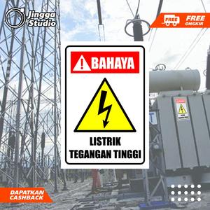 Jual Stiker penunjuk signs sticker listrik tegangan tinggi - Kota ...
