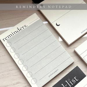 Jual Reminders Notepad Memo Memopad Planner by peulanopapers - Jakarta ...