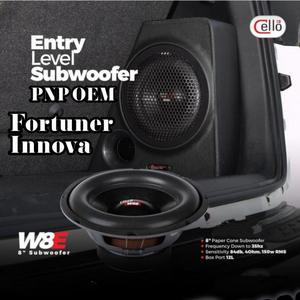 Jual Subwoofer Cello 8inch Passive Box PNP OEM Toyota Fortuner Innova ...