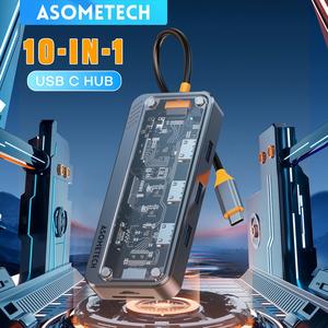 Jual PU ASOMETECH 10 in 1 Dock Station USB C Hub PD 100W Type C USB - Jakarta Barat - Partners ...