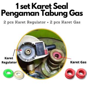Jual 1 set KARET SEAL PENGAMAN TABUNG GAS KARET REGULATOR GAS ANTI ...