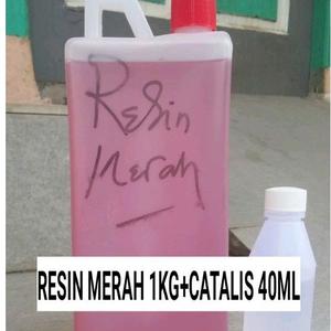 Jual Resin merah 1kg + catalis / resin merah catalis X10 - Kab ...