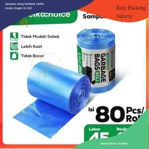 Jual Kantong Plastik Sampah Gulung Tebal Trash Bag Roll - Biru, 45cm x ...