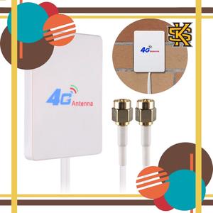 Jual Antena Eksternal 3g 4g Lte 28dbi Sma Connector With 2m Cable White ...