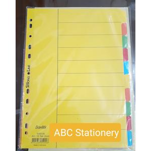 Jual Divider Pembatas A4 Bantex 10 Tab warna warni no 6050 - Jakarta ...