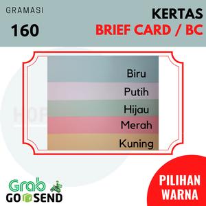 Jual Kertas Brief Card A4 160 gsm - 100 lembar / Kertas BC / Kertas ...