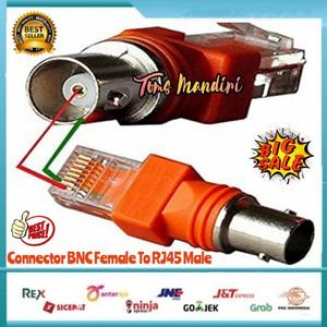 Jual \NEW/ BNC Female to RJ45 male adapter Connector for RJ45 Cable ...