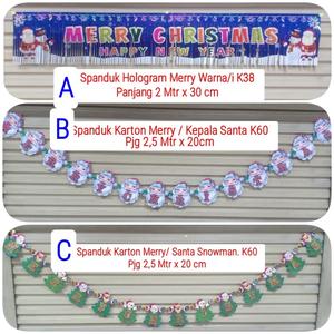 Jual Hiasan Spanduk Banner Tulisan Merry Christmas Natal Aksesoris Natal - Kab. Bekasi - Holy ...
