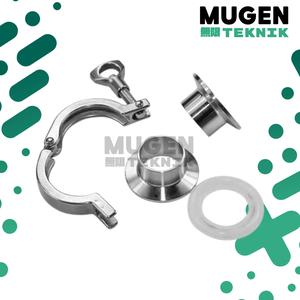 Jual 4" Ferrule Tri Clamp Set Sanitary Stainless Steel 304 4 inch ...
