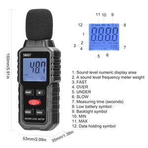 Jual Noise Meter Noise Detector 30-130dB Mini Decibel Monitoring Device ...