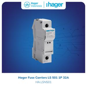 Promo Hager Fuse Carrier 10x38mm / Rumah Fuse Keramik 10x38mm LSN501 ...