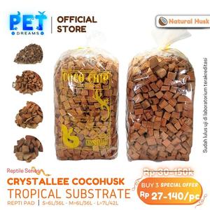 Jual PROMO COCO HUSK COCO CHIP ALAS KANDANG REPTIL BEDDING SULCATA TORTO - Moon Coco Chip, 6L ...