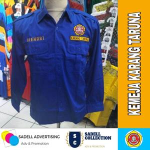 Jual Kemeja Karang Taruna Seragam Karang Taruna Biru Lengan Panjang ...