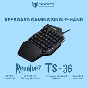 Jual SADES REVOLVER TS36 SINGLE-HAND Gaming Keyboard - Kota Medan - DW ...