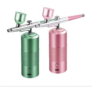 Jual Face Oxygen Sprayer Mini Air Compressor Kit Air Brush Spray Gun ...
