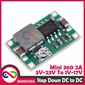Jual [CNC] MINI 360 SMALL ADJUSTABLE DC STEP DOWN 2A 5V-23V TO 1V-17V ...