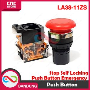 Promo PUSH BUTTON EMERGENCY STOP SELF LOCKING 22MM 10A UPTO 660VAC LA38 ...