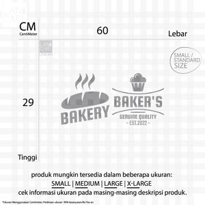 Jual Sticker Cutting Baker'S Stiker Kue Bistro Roti Decal Kaca Dinding ...