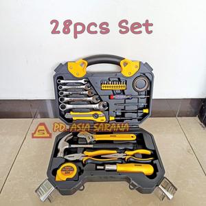 Jual Home Tool Kit Set 28pcs KRISBOW Hand Toolkit Set Peralatan Mekani ...