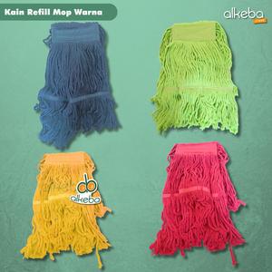 Jual Kain Refill Mop pel isi ulang Warna merah biru hijau kuning - Biru ...