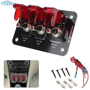 Jual 12-24V Ignition Switch Panel 20A DC Toggle Switch Panel Red - Kota ...