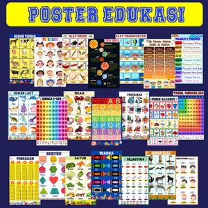 Jual Poster Edukasi Anak Balita Gambar Edukasi Anak Belajar Menulis ...