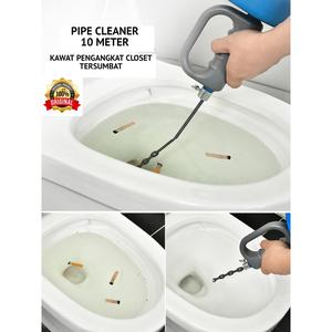 Jual Pipe Cleaner 10 Meter Manual Alat Anti Sumbat Pipa Saluran ...