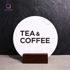 Jual Tea & Coffee Sign Board Meja Akrilik Table Signage Duduk Acrylic ...