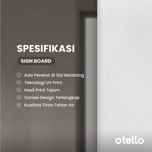 Jual Otello Signage Cuci Tangan Sign Board Akrilik Print Papan Nama ...