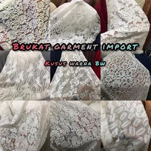 Jual kain brokat katun import garment / bahan kain Brokat kusus warna ...