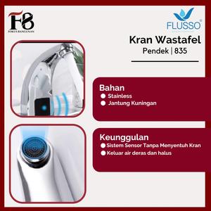 Jual Flusso Kran Wastafel Sensor Otomatis / Kran Air Sensor / Keran Air ...
