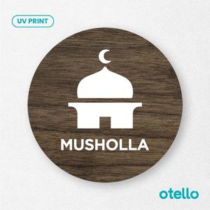 Jual Signage Musholla Sign Board Kayu Label Papan Nama Masjid Mushola ...