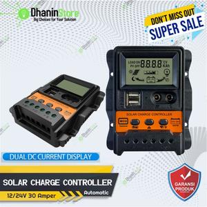 Jual PWM Solar Charge Controller Automatic Panel Surya 12V 24V 30A ...