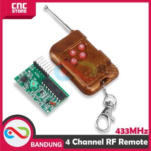 Promo REMOTE 4 CHANNEL RF TRANSMITTER AND RECEIVER 433MHz 5V CONTROL ...