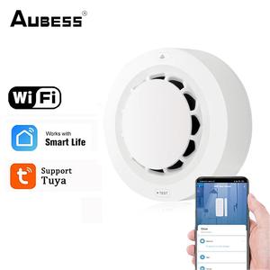 Jual Wifi Smoke Alarm Universal Remote Control Smoke Detector Ceiling ...