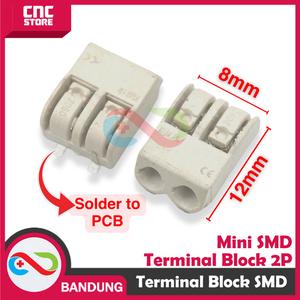 Jual MINI SMD TERMINAL BLOCK 2 LOBANG WIRE TO BOARD SOLDERING CABLE TO ...