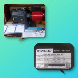 Jual Mesin Pompa Air Semi Jet / Mesin Pompa Sumur Dangkal Sanju SJ-100 ...