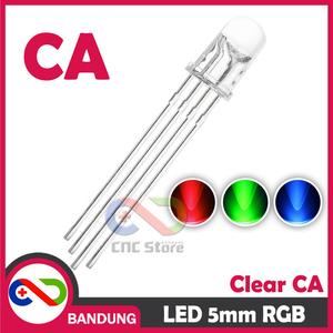 Jual LED RGB 4P CLEAR 5MM COMMON ANODE SUPER BRIGHT 3 COLOR WARNA ...