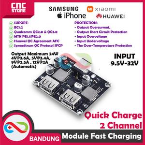 Jual MODULE FAST CHARGING STEP-DOWN 9-30V to QC3.0 QUICK CHARGE 2 ...