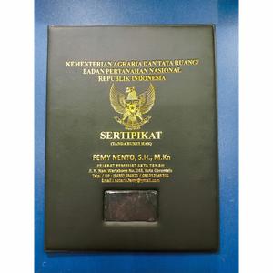 Jual map sertifikat tanah custom nama / sampul surat tanah bpn custom ...
