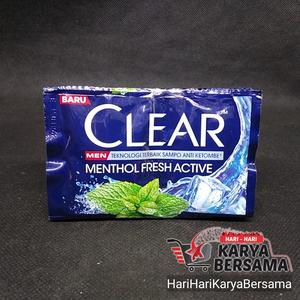 Jual SHAMPOO CLEAR MEN ANTI KETOMBE MENTHOL FRESH ACTIVE SACHET 3 X 9ML ...