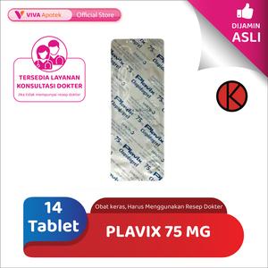 Jual Plavix 75 mg / Clopidogrel / Pengencer Darah (14 Tablet) - Jakarta ...