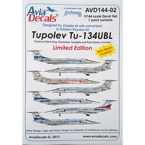 Jual Avia Decals - Tupolev Tu-134UBL decal model kit - Kota Bengkulu ...