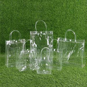 Jual TAS PVC TRANSPARAN TAS TENTENG TOTE BAG BENING HAMPERS GODDIE BAG - PVCBENING, 25X25X8CM ...