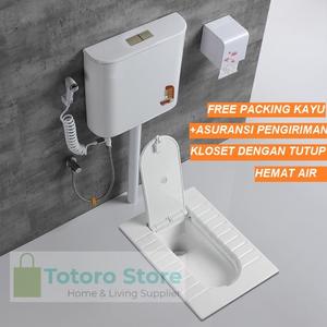Jual Toilet Flush Kloset Jongkok Mr.Tao 1Set Dengan Penutup Kloset Otomatis - Kota Bandung ...